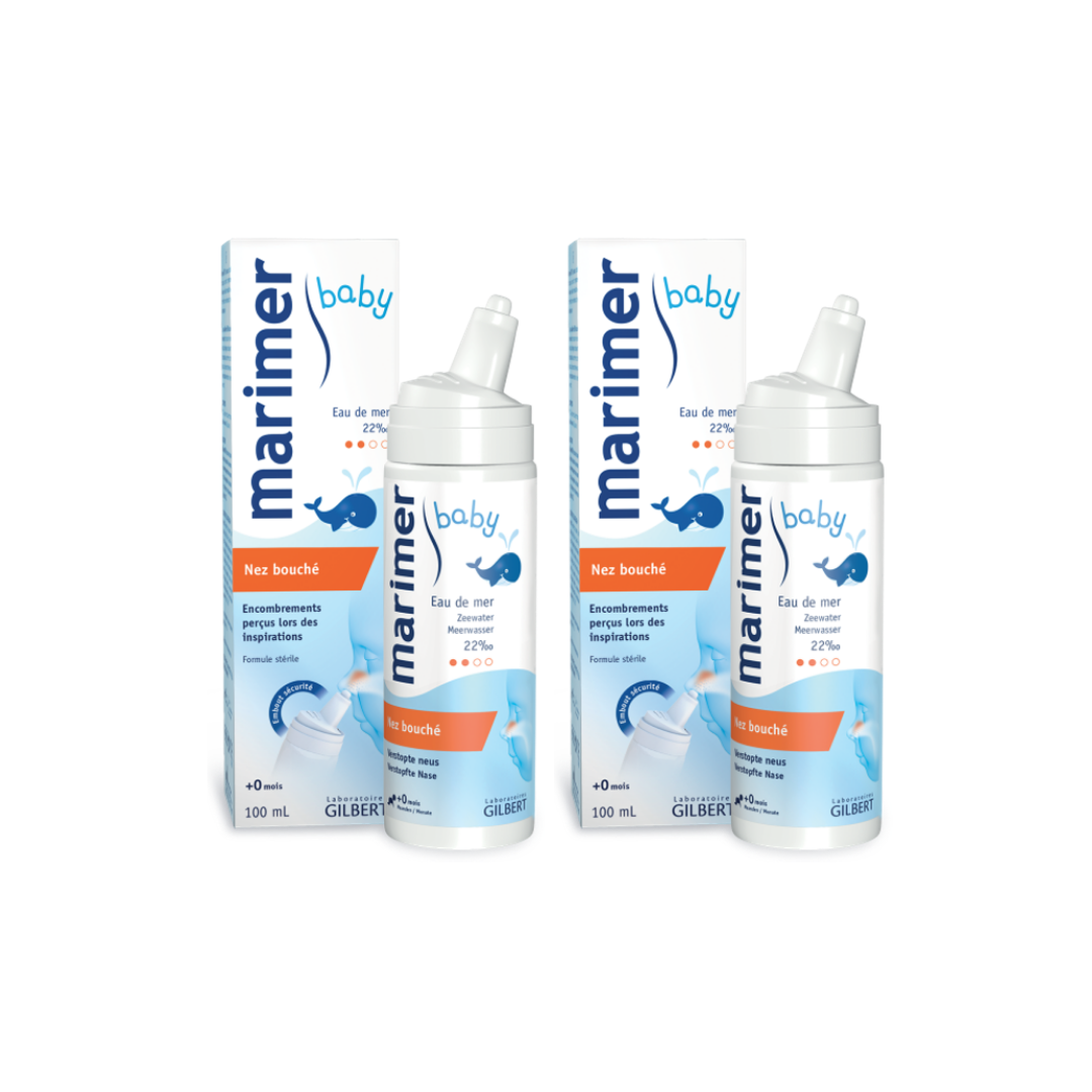 Marimer - Baby Hypertonic Seawater Nasal Spray 100ml Pack of 2 ...